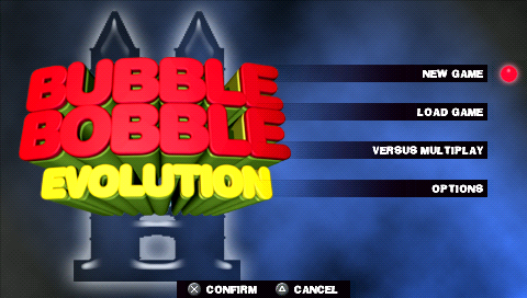 Screenshot of Bubble Bobble Evolution (PSP, 2006) - MobyGames