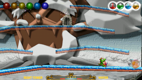 Screenshot of Bubble Bobble Evolution (PSP, 2006) - MobyGames