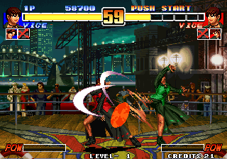 Screenshot of The King of Fighters '96 (Arcade, 1996) - MobyGames