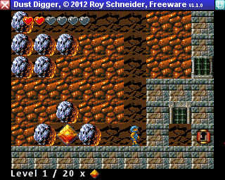 Screenshot of Dust Digger (Amiga, 2001) - MobyGames