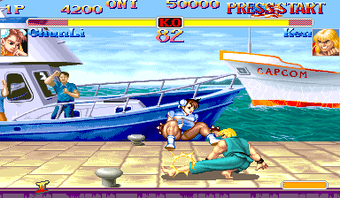 Screenshot of Hyper Street Fighter II: The Anniversary Edition (Arcade, 2003) - MobyGames