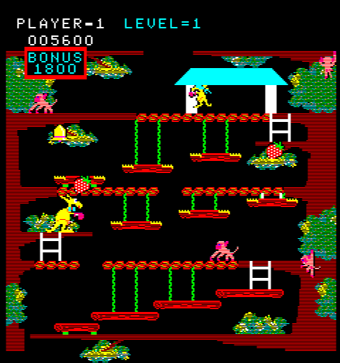 Screenshot of Kangaroo (Arcade, 1982) - MobyGames