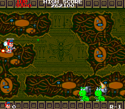 Screenshot of Insector X (Arcade, 1989) - MobyGames