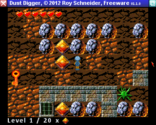 Screenshot of Dust Digger (Amiga, 2001) - MobyGames