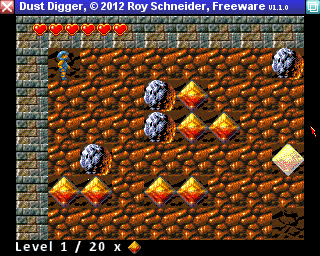 Screenshot of Dust Digger (Amiga, 2001) - MobyGames