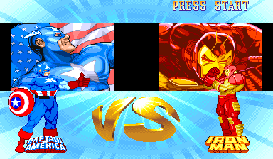 Screenshot of Marvel Super Heroes (Arcade, 1995) - MobyGames
