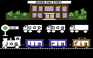 Screenshot of Reader Rabbit (Commodore 64, 1984) - MobyGames