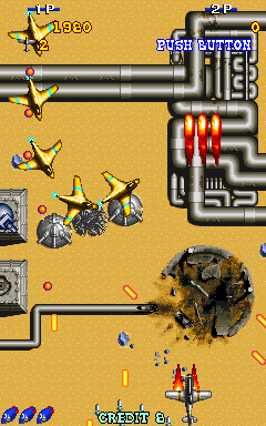 Screenshot of Zing Zing Zip (Arcade, 1992) - MobyGames