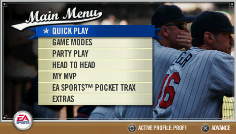Screenshot of MVP Baseball (PSP, 2005) - MobyGames