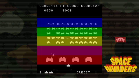 Screenshot of Space Invaders Pocket (PSP, 2005) - MobyGames