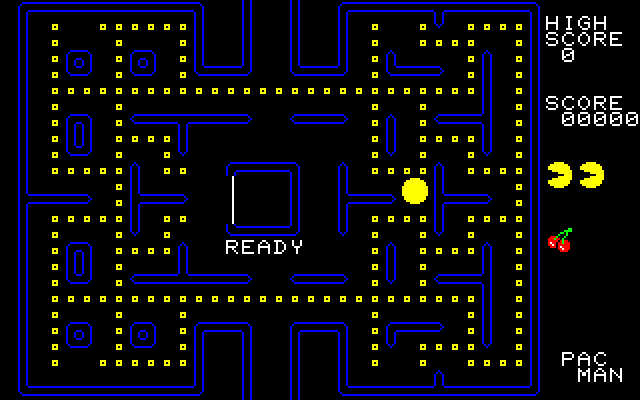 Screenshot of Pac-Man (PC-88, 1980) - MobyGames