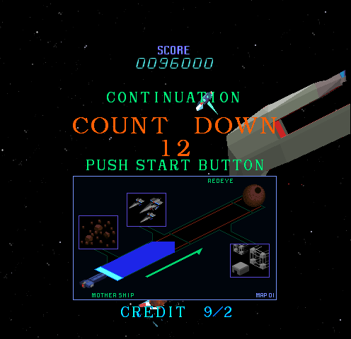 Screenshot of Starblade (Arcade, 1991) - MobyGames