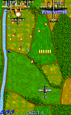 Screenshot of Zing Zing Zip (Arcade, 1992) - MobyGames