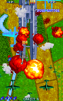 Screenshot of Zing Zing Zip (Arcade, 1992) - MobyGames