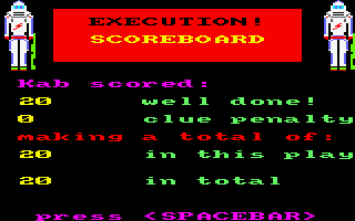 Screenshot of Execution (Amstrad CPC, 1985) - MobyGames
