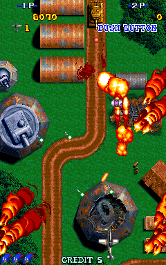Screenshot of Zing Zing Zip (Arcade, 1992) - MobyGames