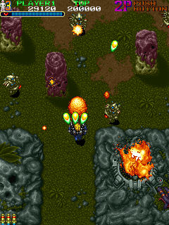 Screenshot of Out Zone (Arcade, 1990) - MobyGames