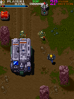 Screenshot of Out Zone (Arcade, 1990) - MobyGames