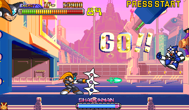 Screenshot of Mega Man 2: The Power Fighters (Arcade, 1996) - MobyGames