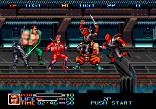 Screenshot of Ninja Combat (Arcade, 1990) - MobyGames