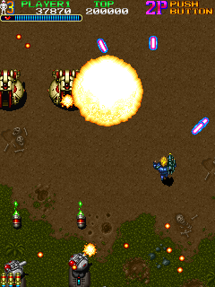 Screenshot of Out Zone (Arcade, 1990) - MobyGames