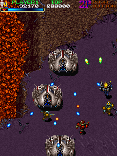 Screenshot of Out Zone (Arcade, 1990) - MobyGames