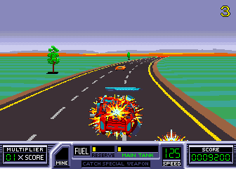Screenshot of RoadBlasters (Arcade, 1987) - MobyGames
