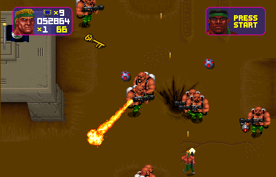 Screenshot of Total Carnage (Arcade, 1992) - MobyGames