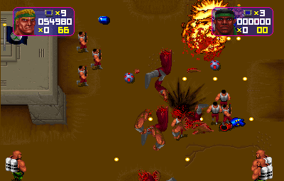 Screenshot of Total Carnage (Arcade, 1992) - MobyGames