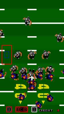 Screenshot of Touchdown Fever (Arcade, 1987) - MobyGames