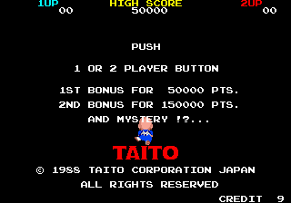 Screenshot of Bonze Adventure (Arcade, 1988) - MobyGames