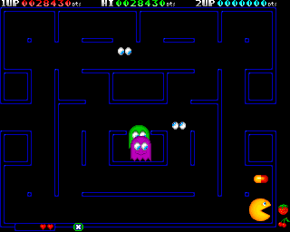Screenshot of Deluxe PacMan (Amiga, 1992) - MobyGames
