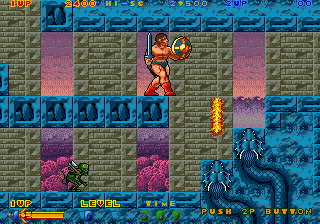 Screenshot of Nastar Warrior (Arcade, 1989) - MobyGames