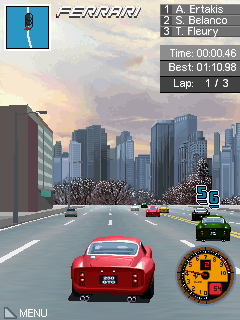 Screenshot of Ferrari GT: Evolution (J2ME, 2008) - MobyGames