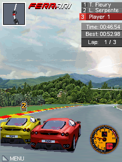 Screenshot of Ferrari GT: Evolution (J2ME, 2008) - MobyGames