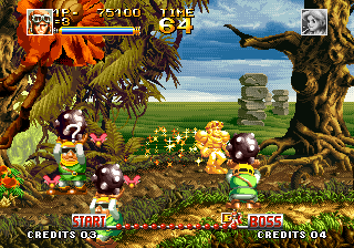 Screenshot of Top Hunter: Roddy & Cathy (Neo Geo, 1994) - MobyGames