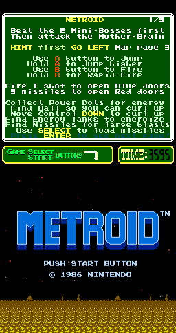 Metroid screenshots - MobyGames