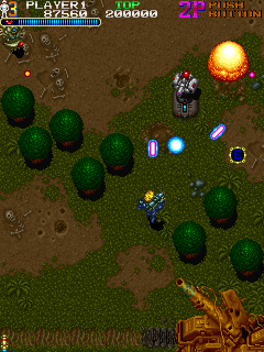 Screenshot of Out Zone (Arcade, 1990) - MobyGames