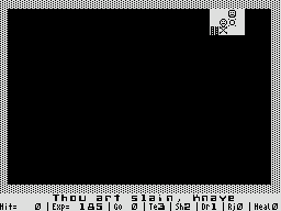 Screenshot of Dungeon of Ymir (ZX81, 1985) - MobyGames