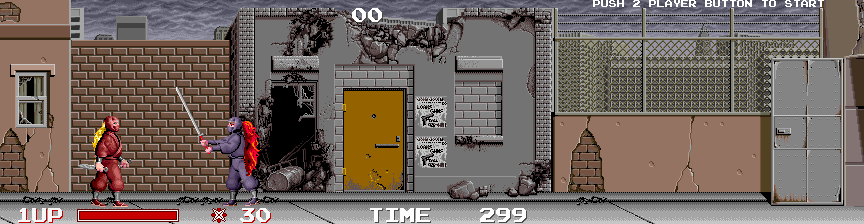 Screenshot of The Ninja Warriors (Arcade, 1988) - MobyGames