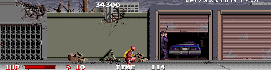 Screenshot of The Ninja Warriors (Arcade, 1988) - MobyGames