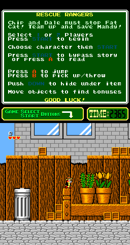 Screenshot of Disney's Chip 'n Dale: Rescue Rangers (Arcade, 1990 ...