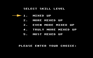 Screenshot of Dr. Seuss's Fix-Up the Mix-Up Puzzler (Atari 8-bit, 1984 ...