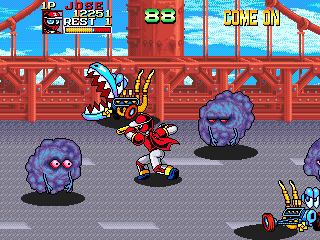 Screenshot of Ninja Baseball Bat Man (Arcade, 1993) - MobyGames