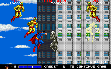 Screenshot of Superman (Arcade, 1988) - MobyGames