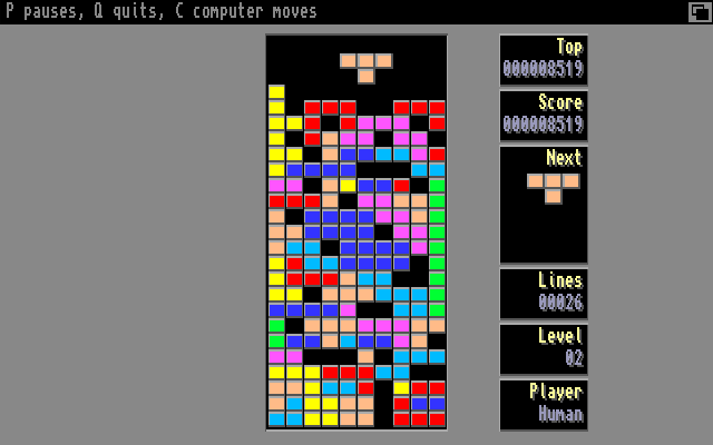 Screenshot of Yet Another Tetris Clone (Amiga, 1991) - MobyGames