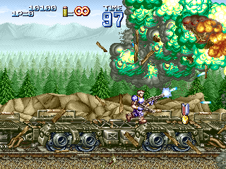 Screenshot of Gun Force II (Arcade, 1994) - MobyGames