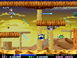 Screenshot of R-Type Leo (Arcade, 1992) - MobyGames
