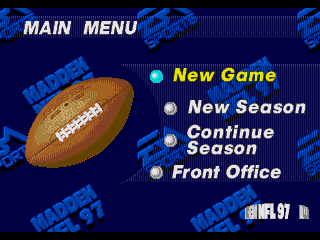 Screenshot of Madden NFL 97 (Genesis, 1996) - MobyGames