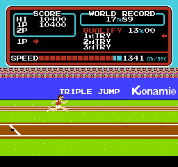 Screenshot of Hyper Sports (NES, 1984) - MobyGames